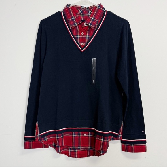Tommy Hilfiger | Sweaters | Tommy Hilfiger Sweater Womens Small Navy ...